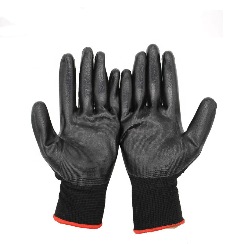 Smooth Nitrile Coated Polyester Work Gloves
