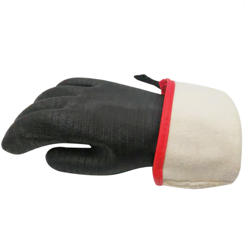 Silicone black neopren 500 degree heat resistant oven gloves