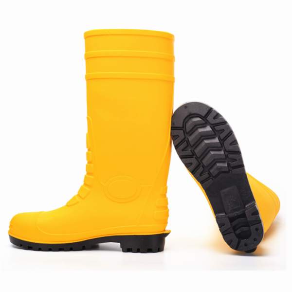 Waterproof heavy duty steel toe puncture resistant work protection PVC ...