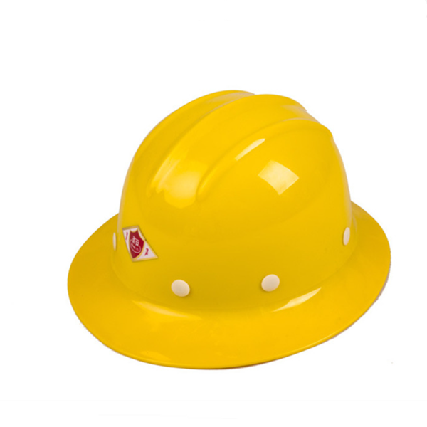 Wide rim safety helmet